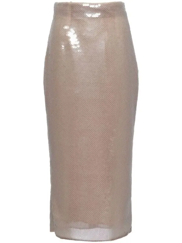 Prada Sequinned Midi Skirt