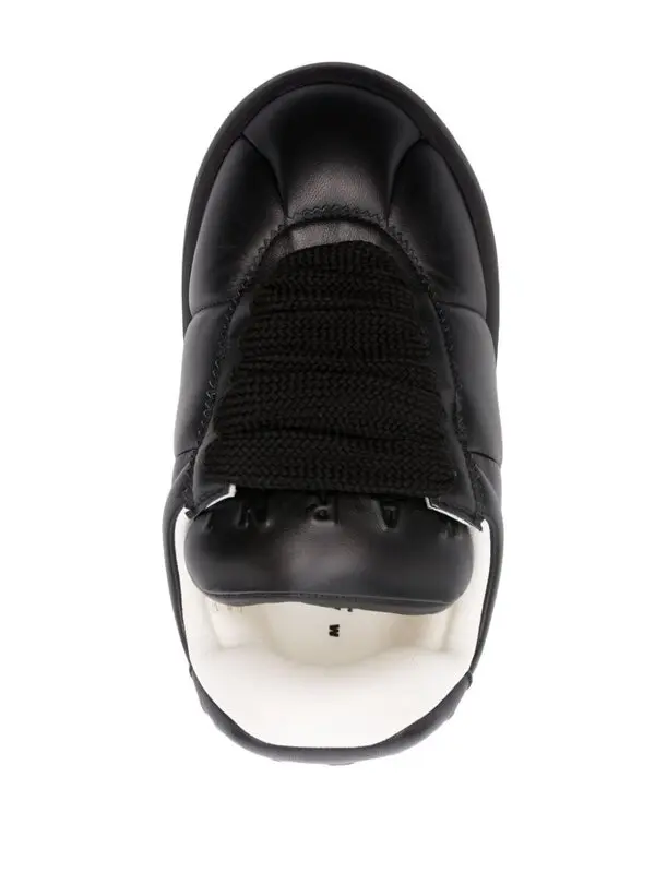 Marni Bigfoot 2.0 Padded Leather Sneakers - Black