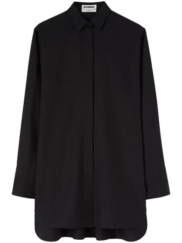 JIL SANDER Long-sleeve Silk Shirt
