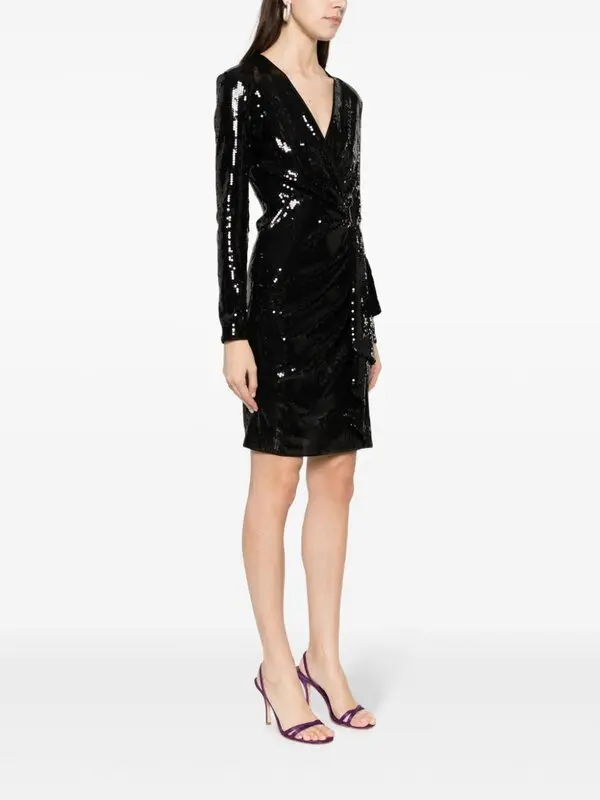 Diane Von Furstenberg Lexa Sequin Wrap Dress