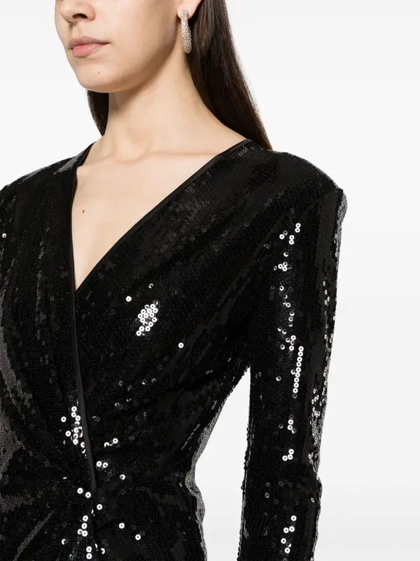 Diane Von Furstenberg Lexa Sequin Wrap Dress