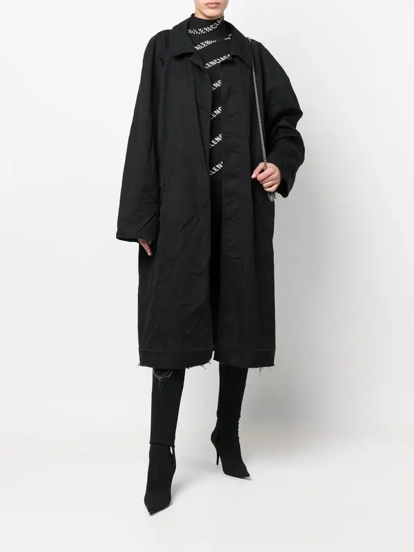 Balenciaga Raw-edge Trench Coat
