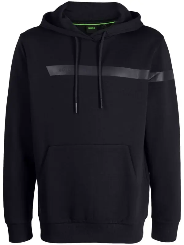 BOSS Cotton-blend Jersey Hoodie - Grey