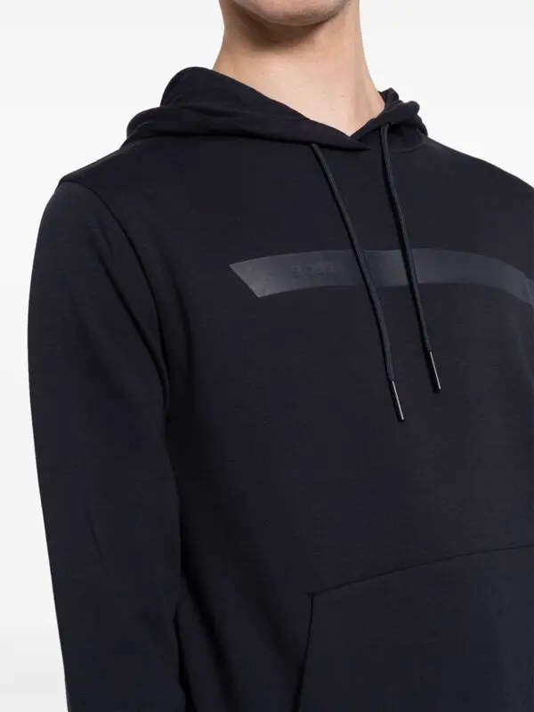 BOSS Cotton-blend Jersey Hoodie - Grey