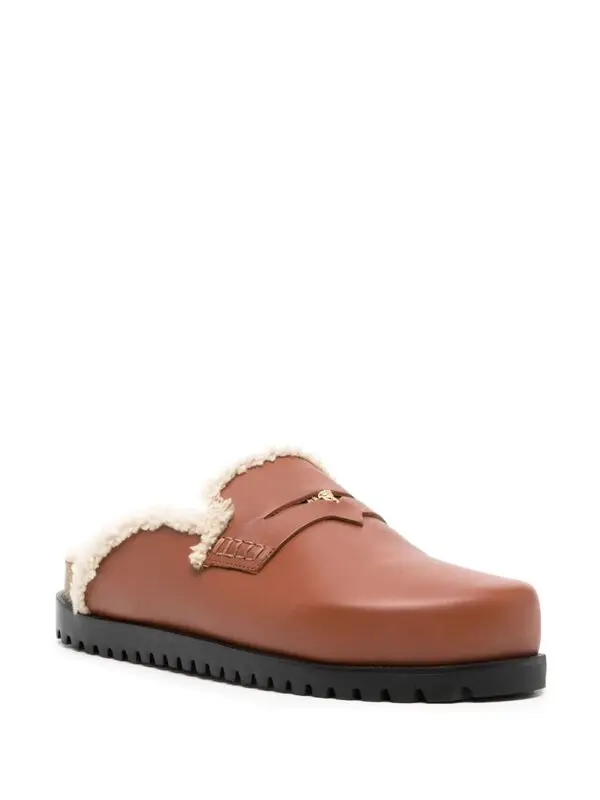 Versace Medusa Leather Mules In Brown - 63% Off | Editorialist display picture 3