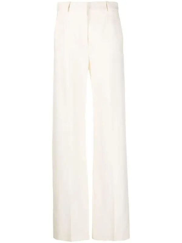 Stella McCartney Straight-leg Wool Trousers - Neutrals