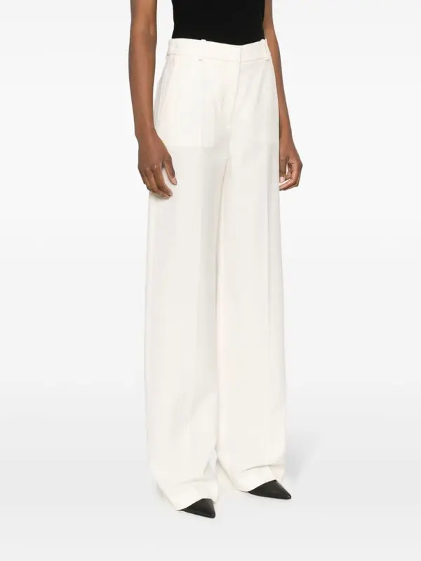 Stella McCartney Straight-leg Wool Trousers - Neutrals