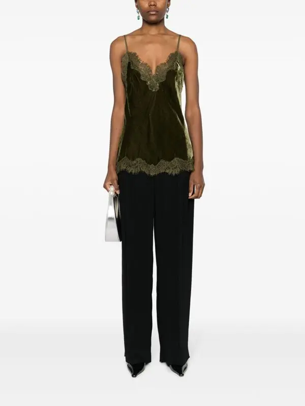 Gold Hawk Coco Bias Cami Velvet Top