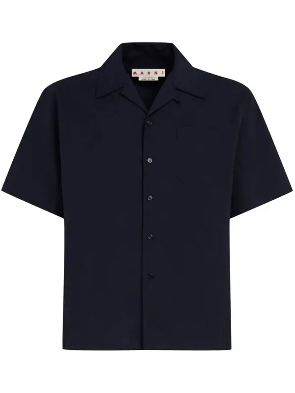 Marni Camp-collar Virgin Wool Shirt