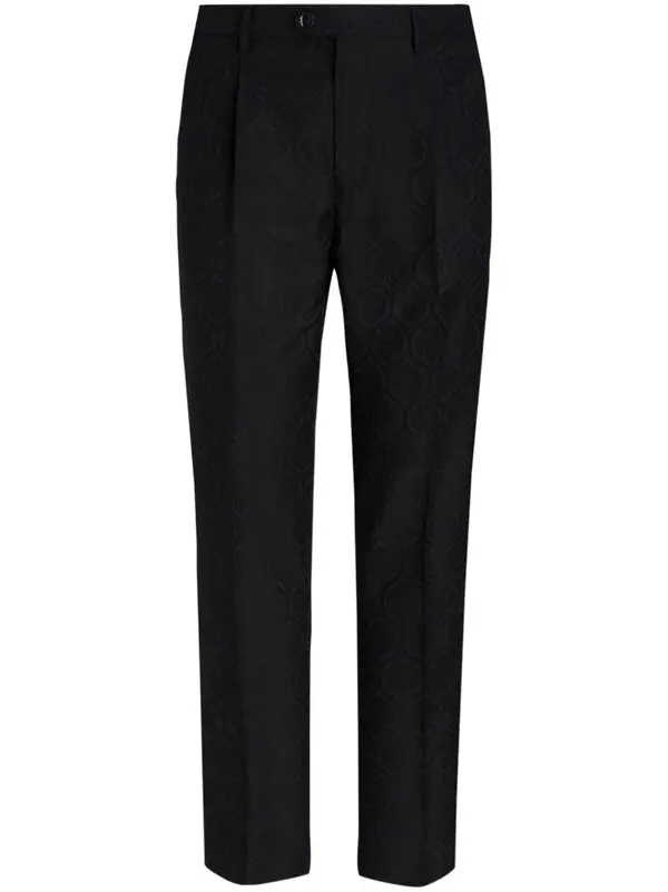 Etro Paisley Jacquard Straight-leg Trousers
