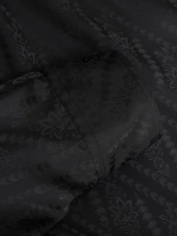 Etro Jacquard Silk Shirt - Black