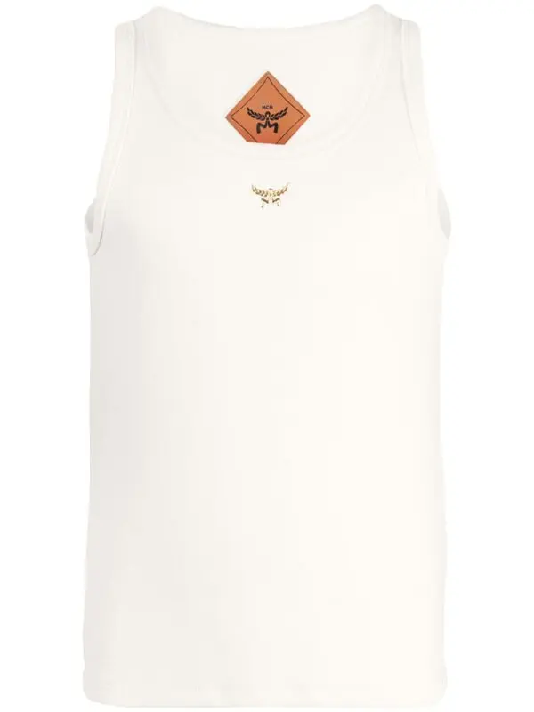 Mcm Logo Bouclé Tank Top