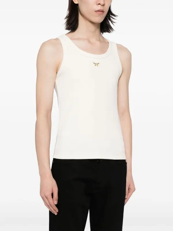 Mcm Logo Bouclé Tank Top