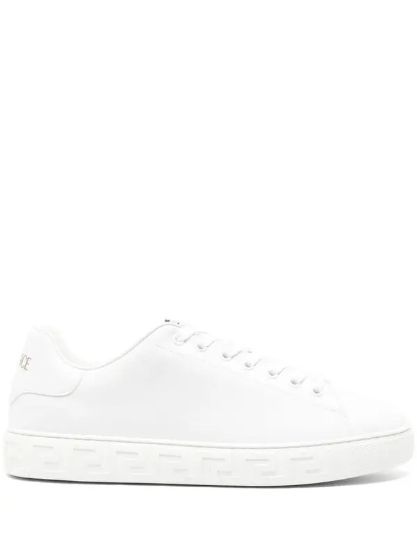 Versace Greca Lace-up Sneakers - White