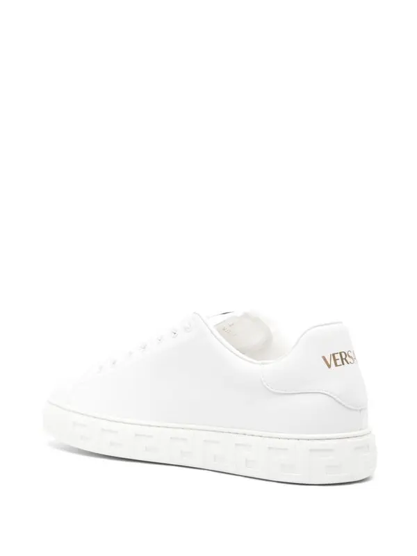 Versace Greca Lace-up Sneakers - White