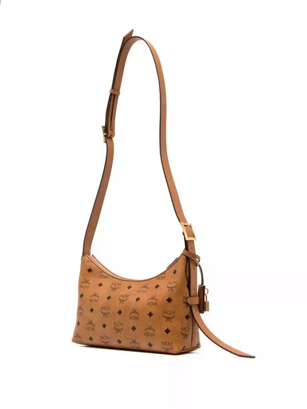 Mcm Small Aren Visetos Shoulder Bag - Neutrals