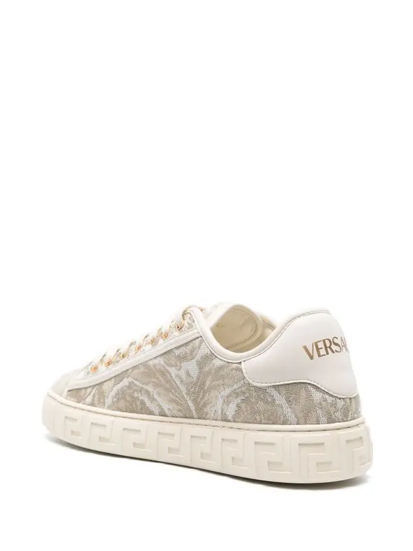 Versace Barocco Greca Low-top Sneakers - Neutrals
