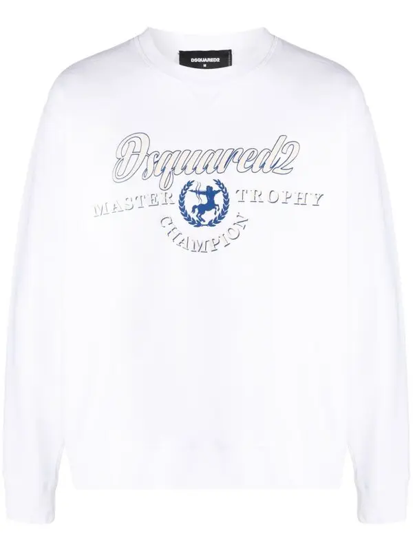 Dsquared2 Logo-print Cotton Sweatshirt - White