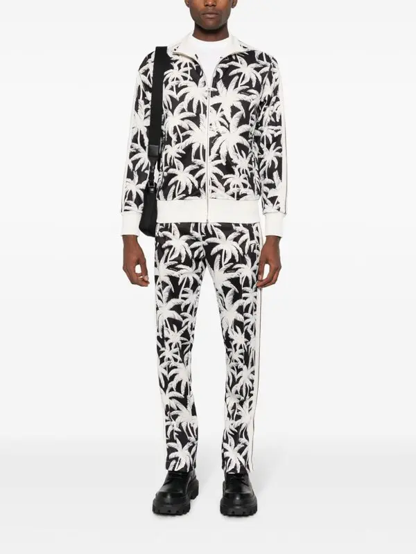 Palm Angels Palms Zip-up Track Jacket - Black