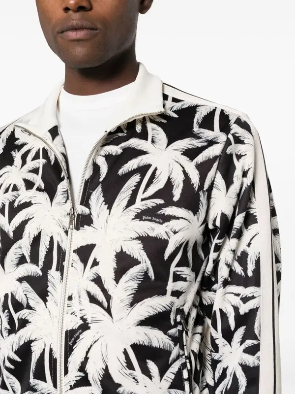 Palm Angels Palms Zip-up Track Jacket - Black
