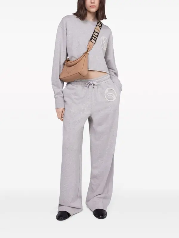 Stella McCartney S-wave Cropped Sweatshirt - Grey