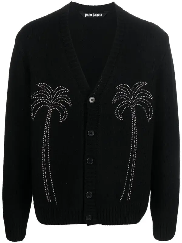 Palm Angels Milano Studded Cardigan