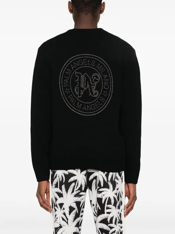 Palm Angels Milano Studded Cardigan