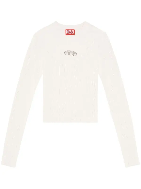 DIESEL® M-valary Logo-plaque Top - White