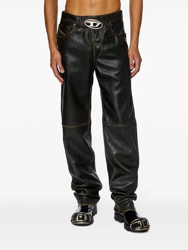 DIESEL® P-kooman Leather Trousers