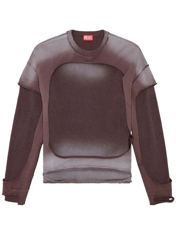 DIESEL® K-osbert Ripped Cotton Sweatshirt