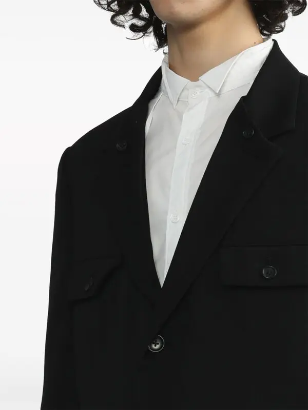 Yohji Yamamoto Wool Single-breasted Blazer