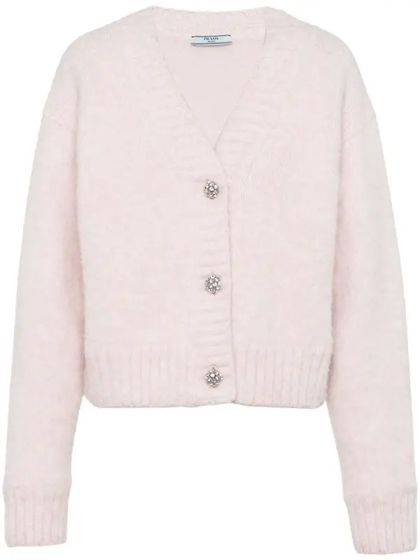 Prada Wool V-neck Cardigan