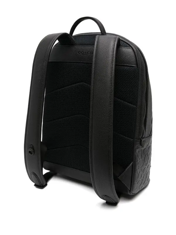 COACH Charter Logo-pattern Leather Backpack