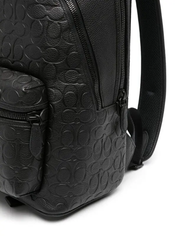 COACH Charter Logo-pattern Leather Backpack