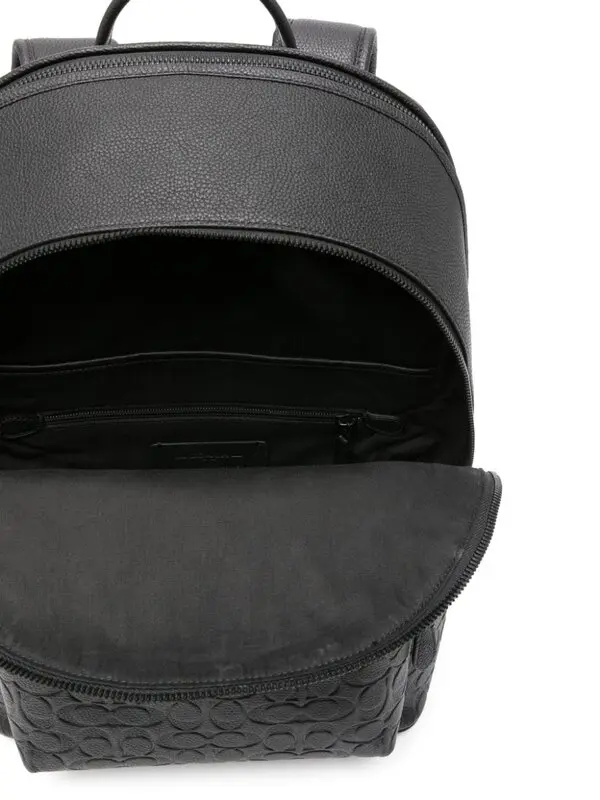 COACH Charter Logo-pattern Leather Backpack