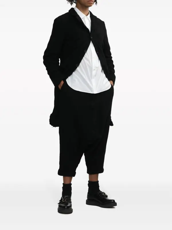 Comme Des Garçons Drop-crotch Cropped Trousers