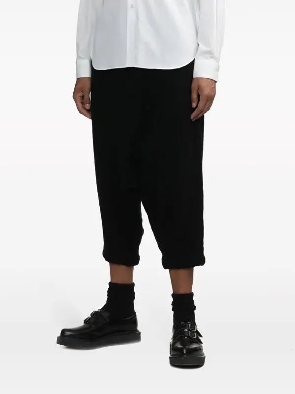 Comme Des Garçons Drop-crotch Cropped Trousers