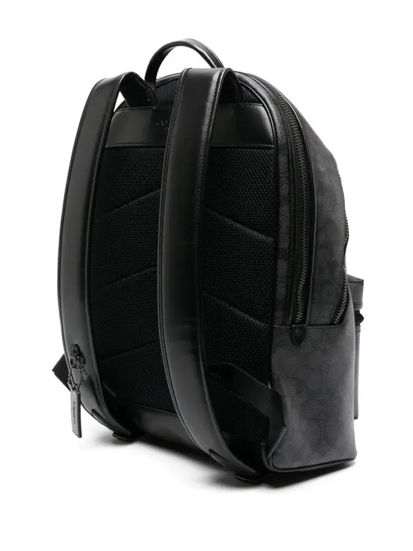 Coach Charter Logo-Print Backpack - Grey | Editorialist