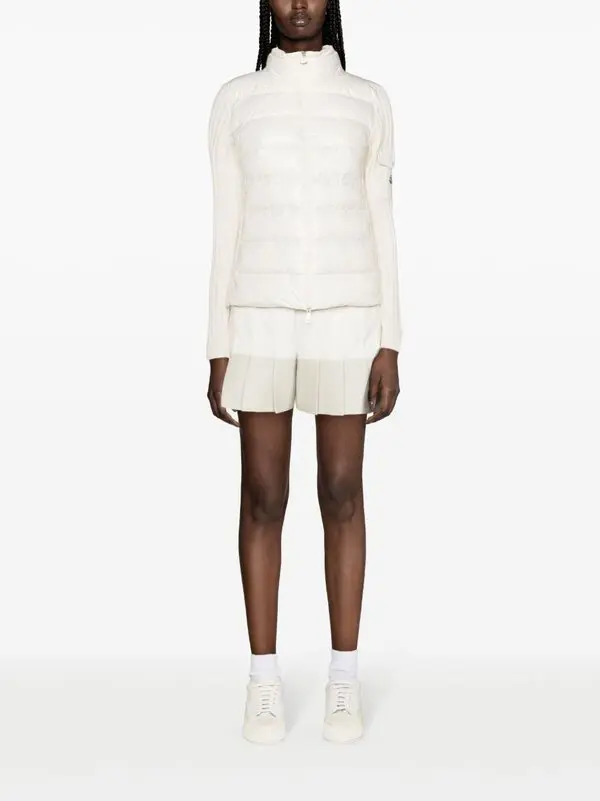 Moncler Padded Zip-up Cardigan - White