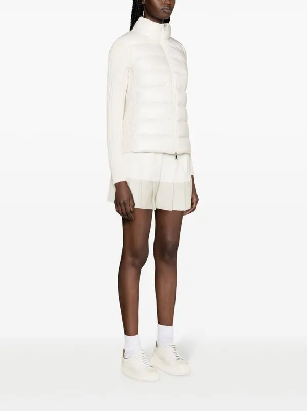 Moncler Padded Zip-up Cardigan - White