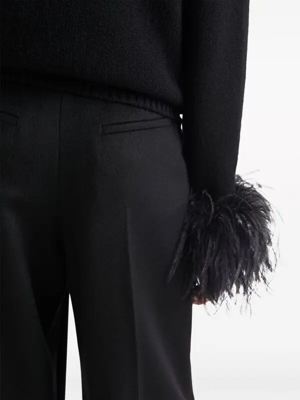 Prada Feather-trim Trousers