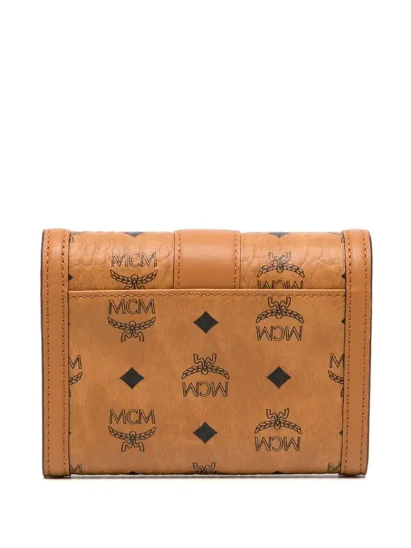 Mcm Small Tracy Visetos-print Tri-fold Wallet