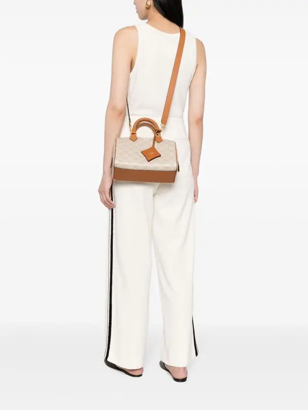 Mcm Small Ella Boston Lauretos Bag - Neutrals