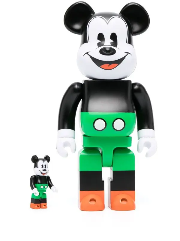 MEDICOM TOY X Mickey Mouse Be@rbrick 100% And 400% Figure Set - Black