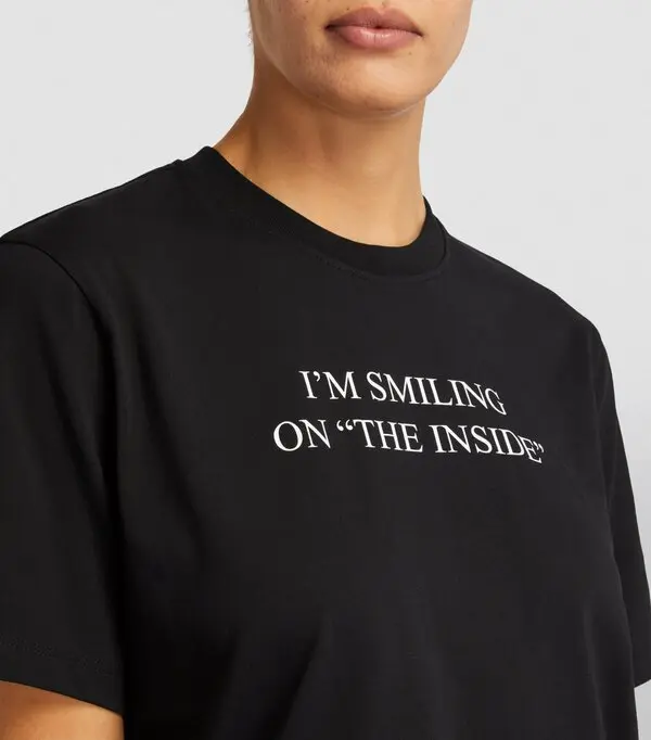 Victoria Beckham Organic Cotton Slogan T-shirt
