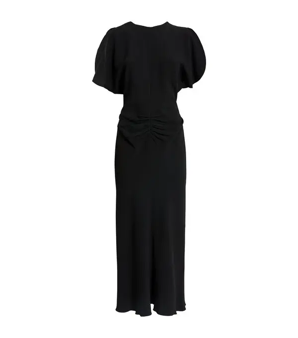Victoria Beckham Gathered Midi Dress