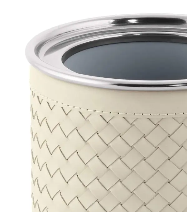 RIVIERE Leather Menfi Champagne Cooler - Ivory