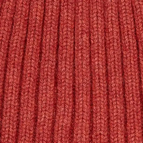 LE BONNET Wool Ribbed Beanie - Red