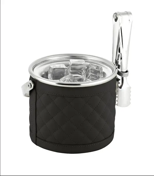 RIVIERE Leather Menfi Ice Bucket