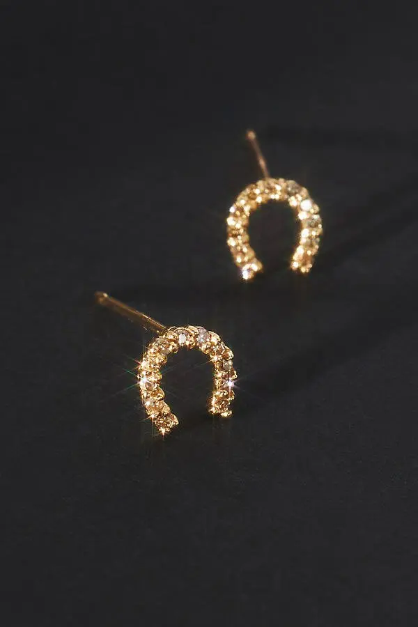 SET & STONES Alpe Stud Earrings - Gold